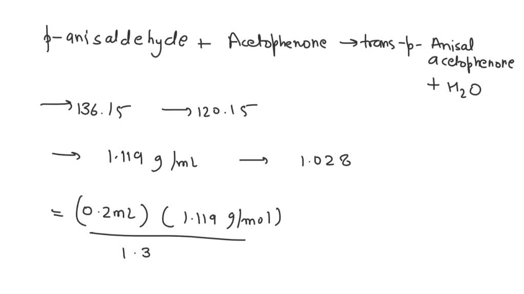 Experiment: Aldol Condensation reaction between Acetophenone and para ...