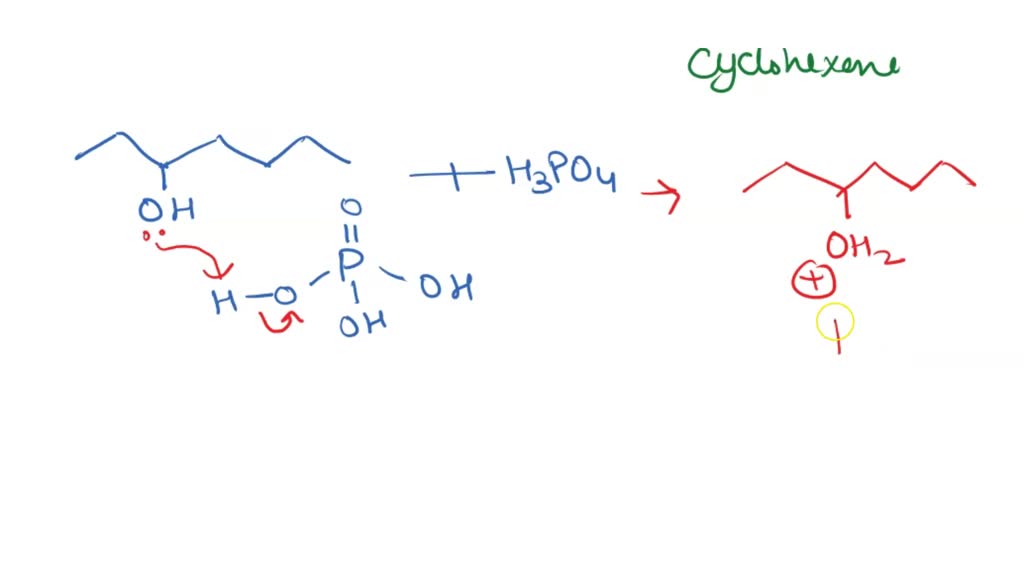 SOLVED: Draw the arrow pushing mechanism of the dehydration of cyclohexanol to cyclohexene.