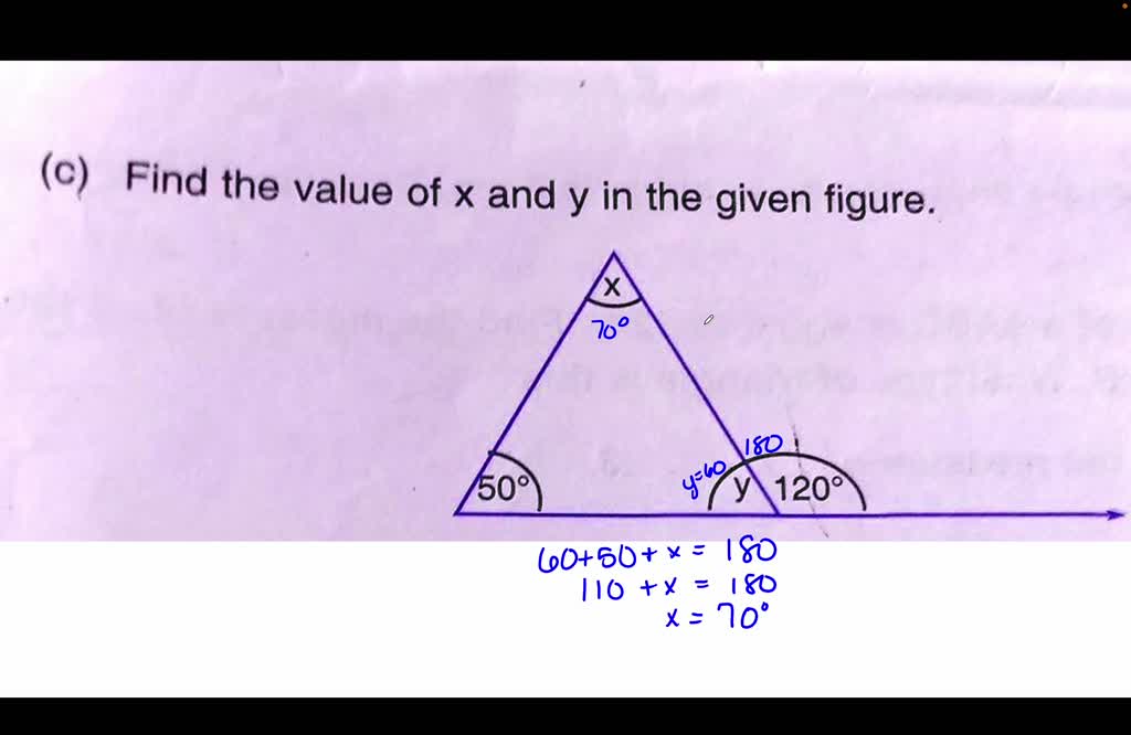 SOLVED: 'Find the value of x and y Find the values of x andy: 409 550 X ...