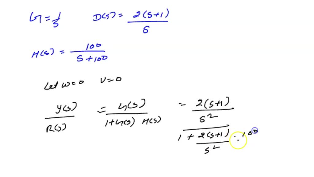 SOLVED: 'Q4) A particular control system yielded steady state error of ...