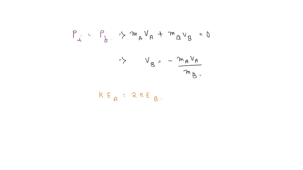 SOLVED: An object at rest is suddenly broken apart into 2 fragments by an explosion. One ...