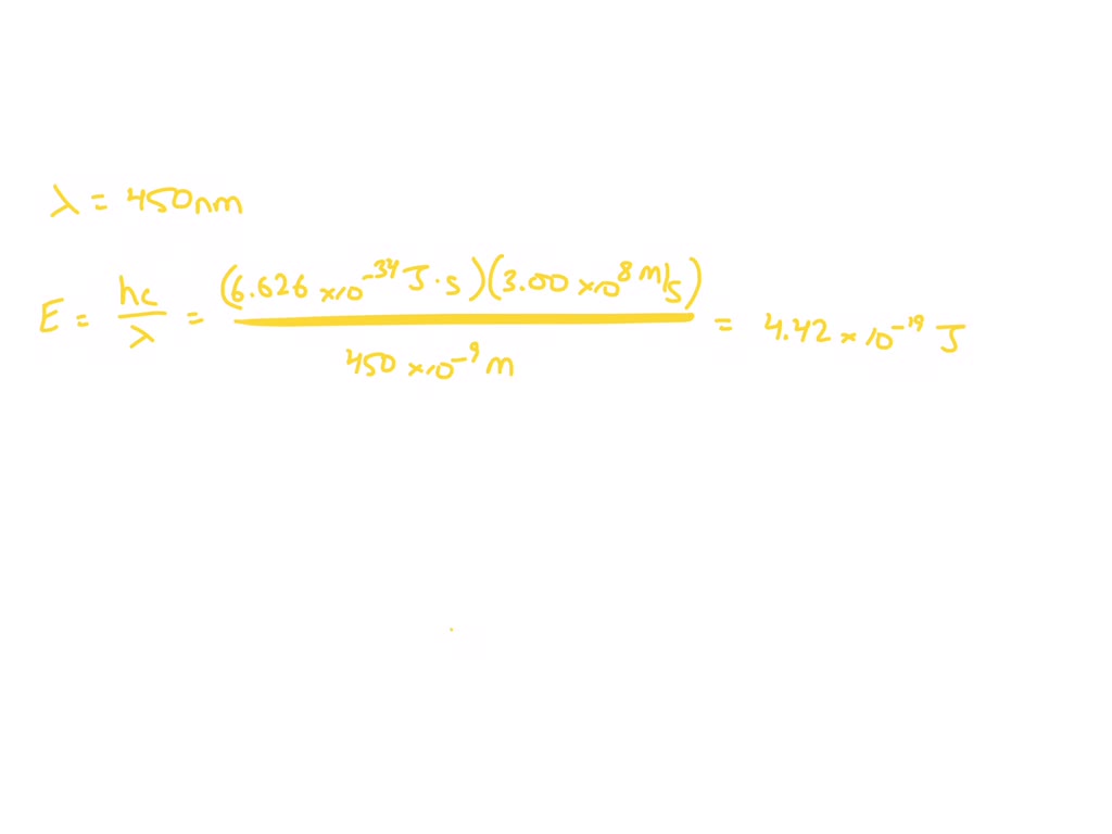 SOLVED: Calculate the energy (in kJ/mol) of a spectroscopic transition ...