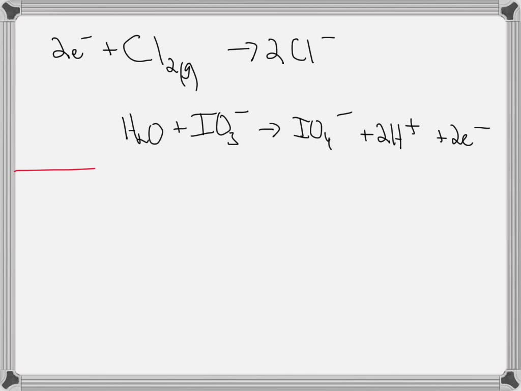 S2O3^2-(aq) + Cl2(g) â†’ SO4^2-(aq) + Cl^-(aq)