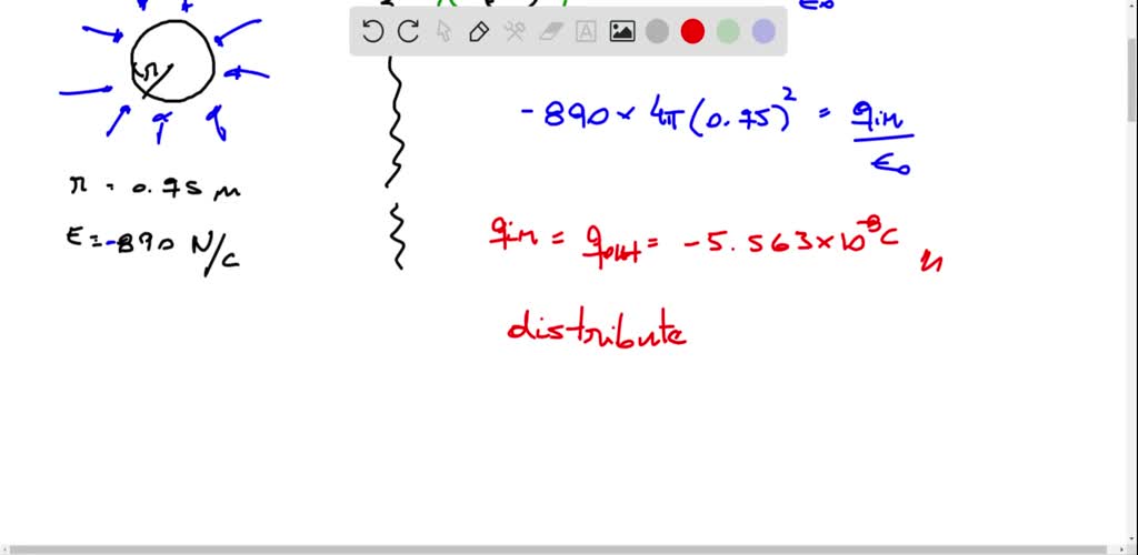 SOLVED: A solid insulating sphere (gray sphere in the figure) with ...
