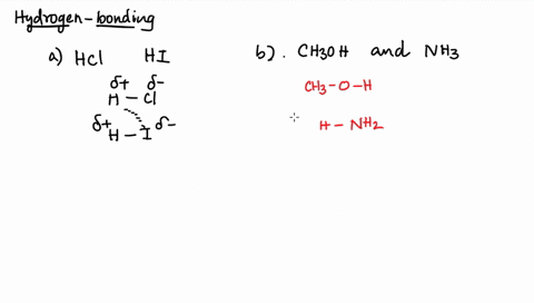 Ch3oh Hydrogen Bonding