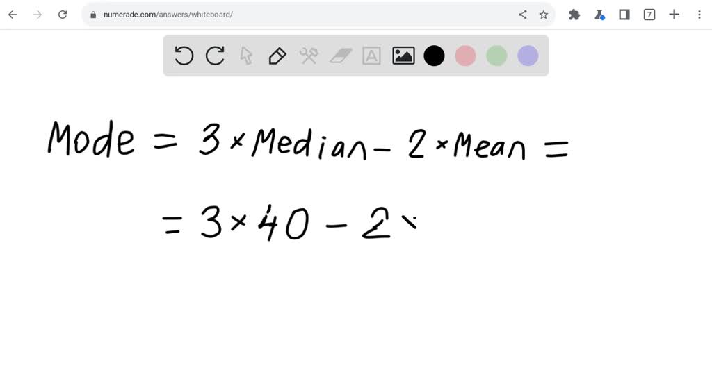 SOLVED: The mean, median, and mode of four is 40. What are the four numbers?