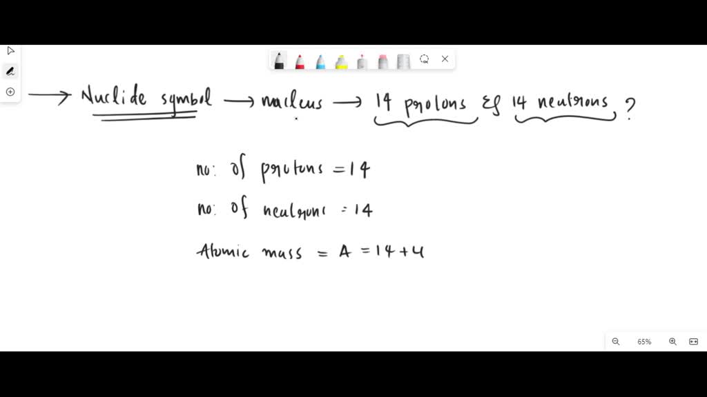 SOLVED: What is the nuclide symbol for the nucleus that contains 14 ...