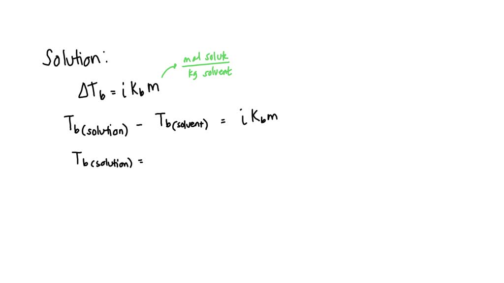 SOLVED: Calculate the boiling point of a mixture where 95.0 g of formic ...