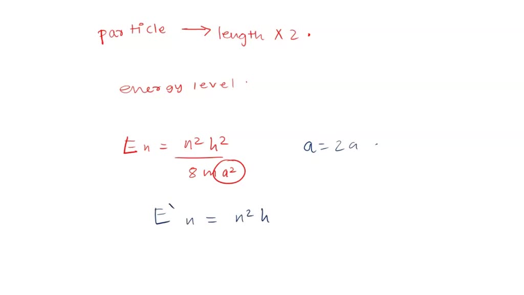 SOLVED: Consider a particle confined to a one-dimensional box in which the walls are infinitely ...