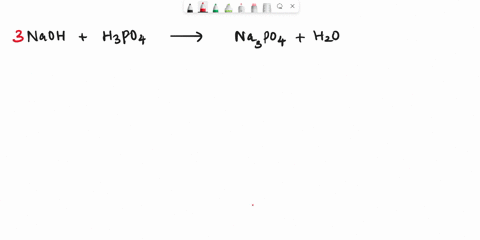 The salt formed from the reaction of h3po4 and naoh will be...