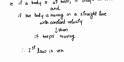 Show that how newtons first law of motion is contained in...
