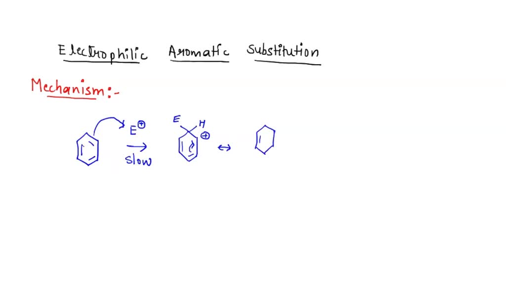 SOLVED: In an Electrophilic Aromatic Substitution (EAS) reaction, the ...