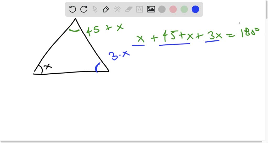 SOLVED: The smallest angle of a triangle is measure x degrees. The ...