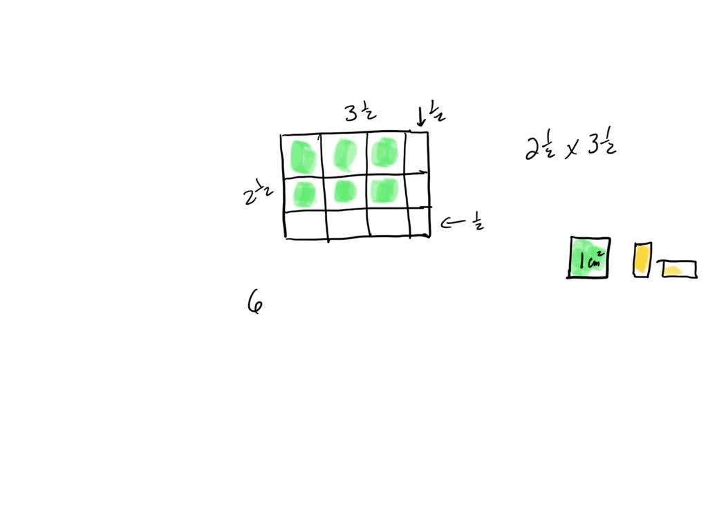 SOLVED: Explain how to decompose the large rectangle below into 2 and 1/2 groups with 3 and 1/2 ...