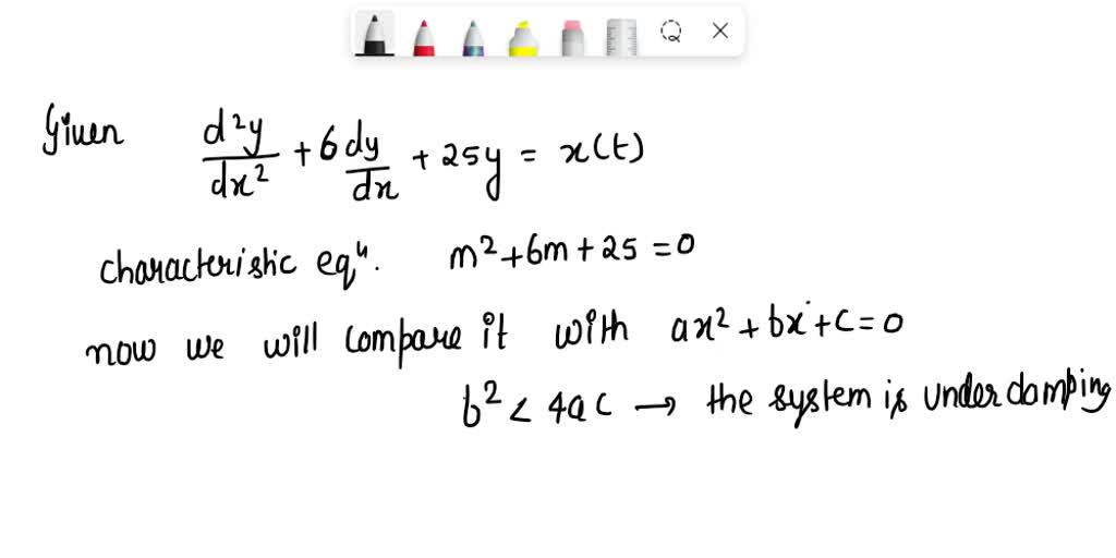 SOLVED: The following equation describes a second-order system: ∫(6% ... SOLVED: The following equation describes a second-order system: ∫(6% ...