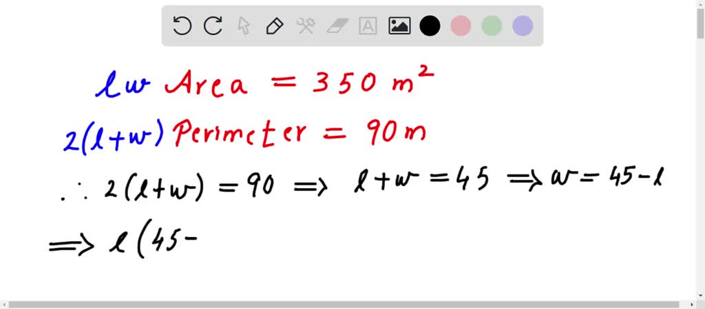 1. The area of a concrete rectangular pathway is 350 square meters and ...