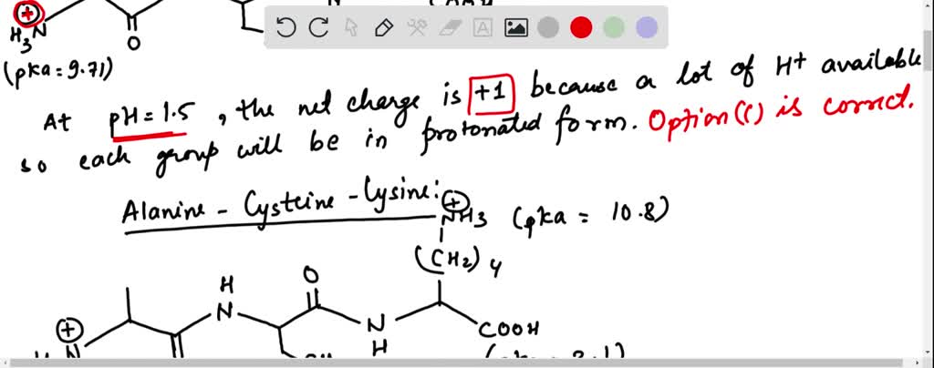 SOLVED: Calculate the net charge of the the tripeptide Asp-Asp-Asp at ...