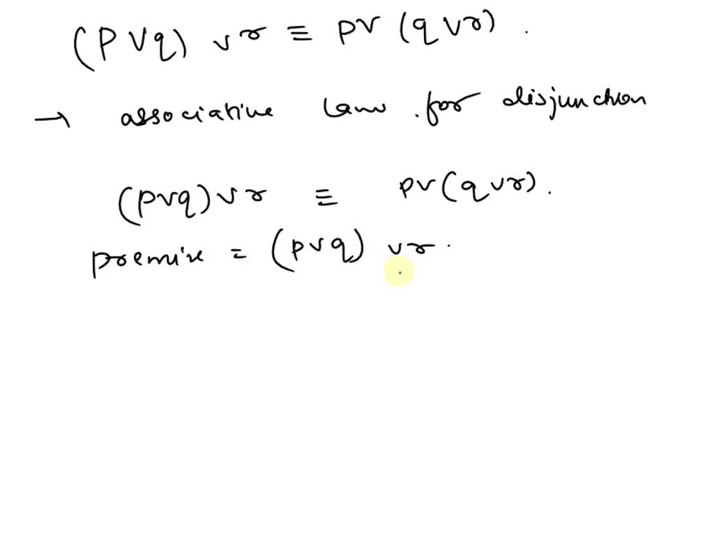 Solved Show The Following Using Only Valid Argument Forms For The