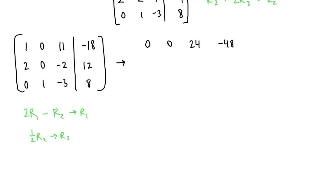 SOLVED: Find the general solution of the system whose augmented matrix is given below: L 8 51 ...