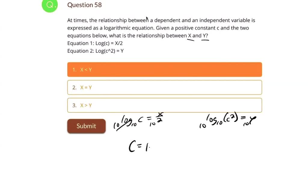 SOLVED Question 58 At Times The Relationship Between A Dependent And solved-question-58-at-times-the-relationship-between-a-dependent-and