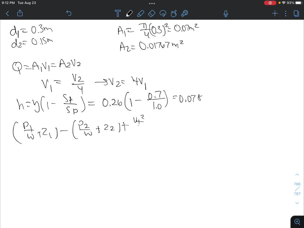 SOLVED: Determine the rate of flow of water through a pipe of 300 mm ...