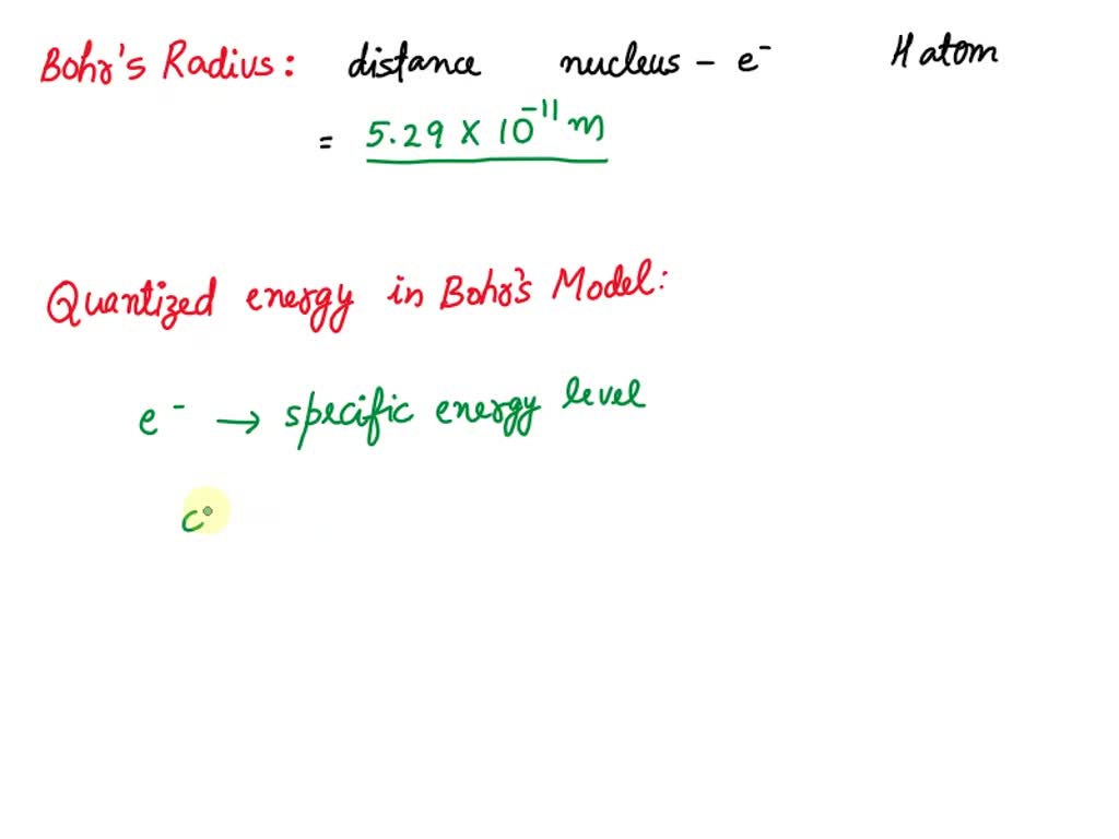 SOLVED: what is the value of Bohr's radius in SI system and how does ...
