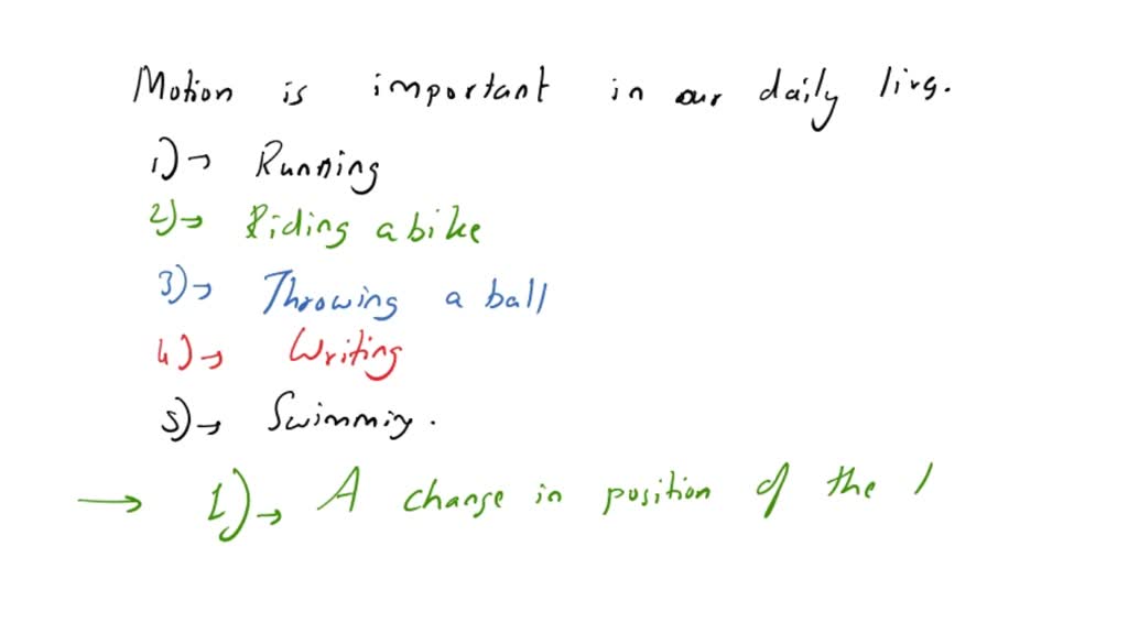 SOLVED: Name at least 5 of your daily activities and describe how ...