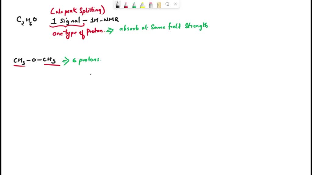 SOLVED: Each compound gives only one signal in its 1H-NMR spectrum ...