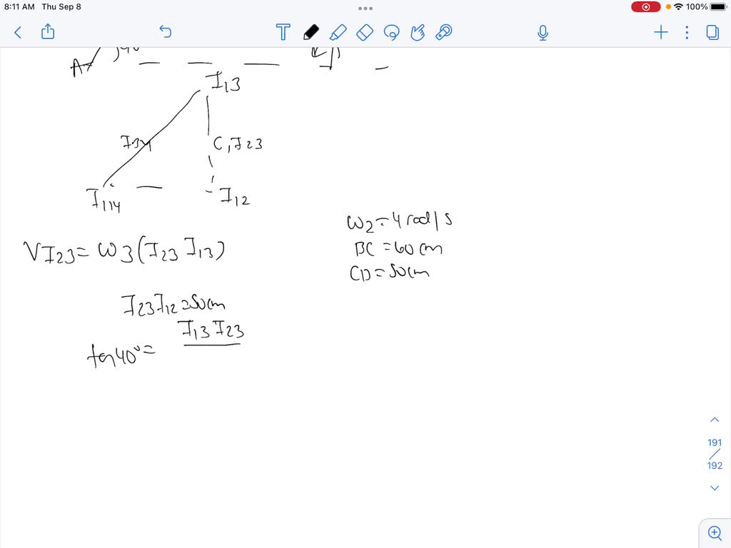 SOLVED: Question 4: Consider the following four-bar linkage ABCD below (I know it only has 3 ...