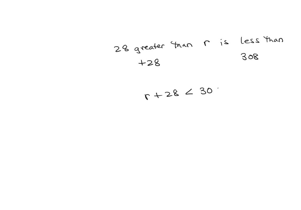 SOLVED: Translate and solve:34 times r is no less than-442 (Enter your ...
