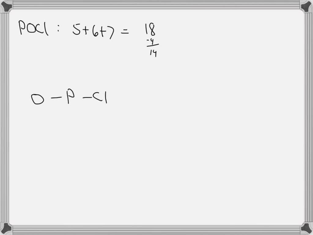 SOLVED: what is the lewis structure dot diagram of POCl?