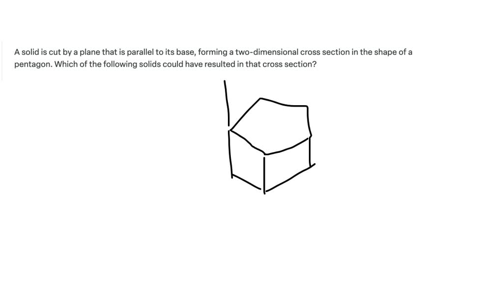 SOLVED: A solid is cut by a plane that is parallel to its base, forming a two-dimensional cross ...