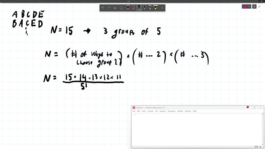 SOLVED: In a classroom, there are 15 students. They need to be divided ...