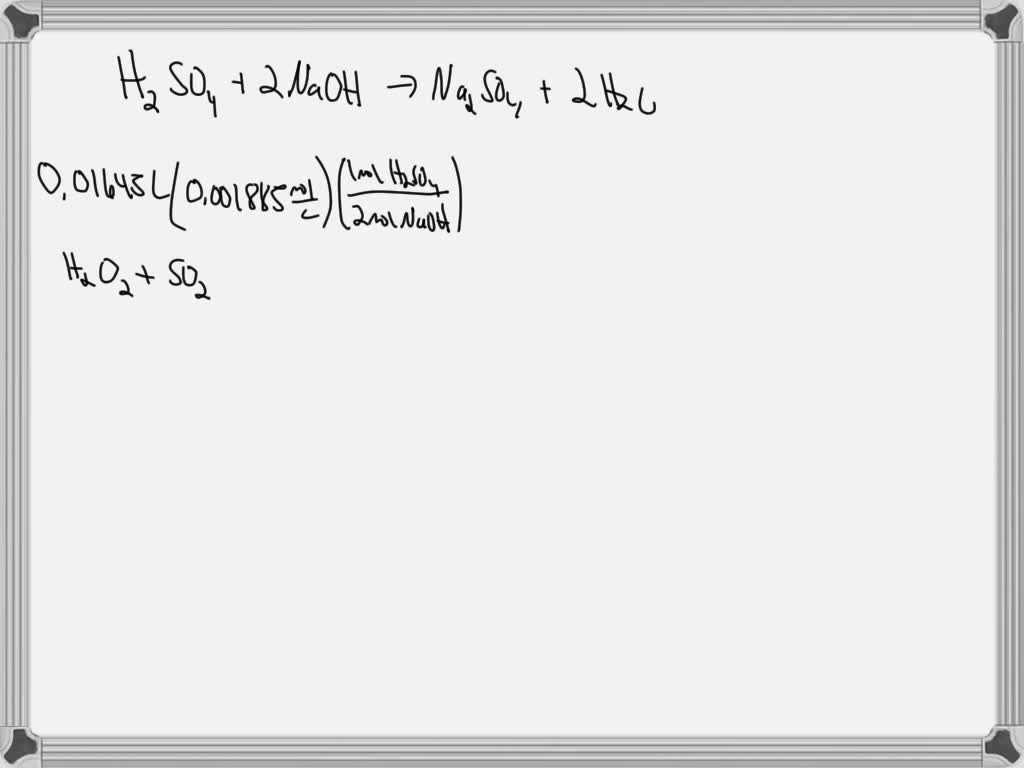 SOLVED: Air was analysed for its sulphur dioxide content by bubbling air at a rate of 25.0 L min ...