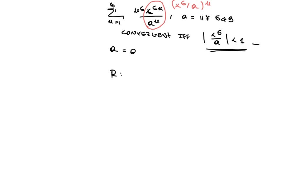 SOLVED: Consider the power series (-1)(3+2 n+8 Find the center and ...