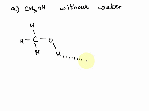 [GET ANSWER] ch3oh shown below is soluble in water draw molecular level ...
