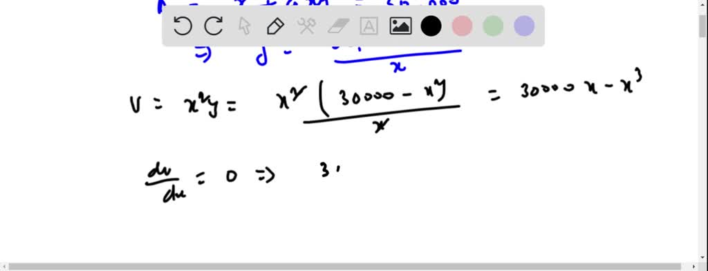 If 30,000 cm2 of material is available to make box with square base and ...