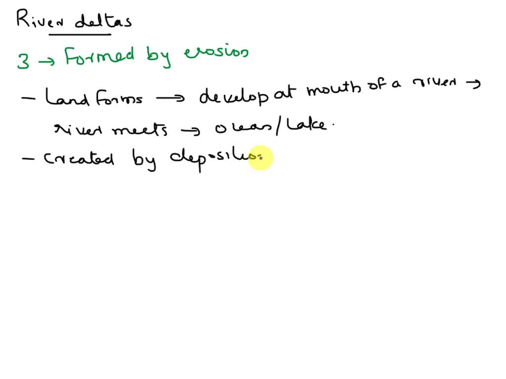 SOLVED: River deltas are? 1, caused by the movement of tectonic plates ...