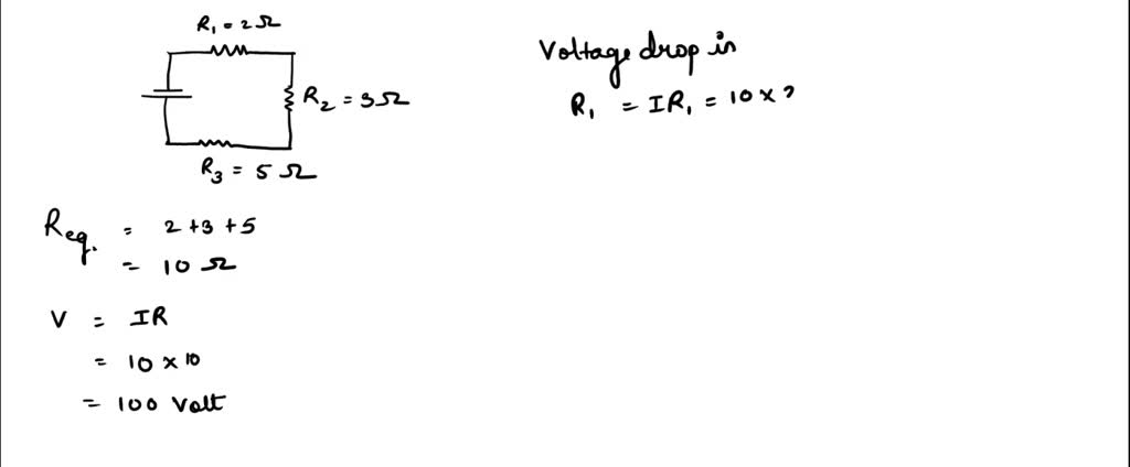 SOLVED: Find the voltage needed so that a current of 10 A will flow through the series circuit ...