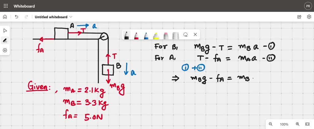 SOLVED Two Objects Are Connected By A String Passing Over A solved-two-objects-are-connected-by-a-string-passing-over-a