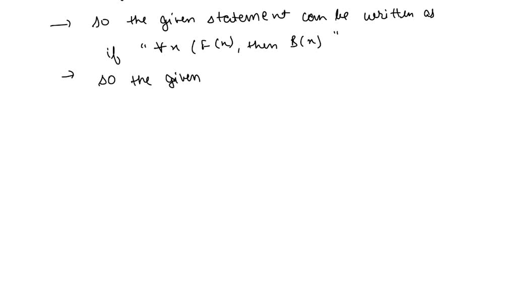 SOLVED: In the questions below, suppose the variable x represents ...
