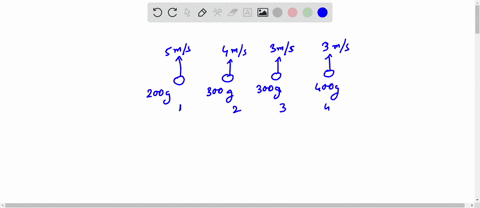 The four balls in figure 1 have been thrown straight up they...