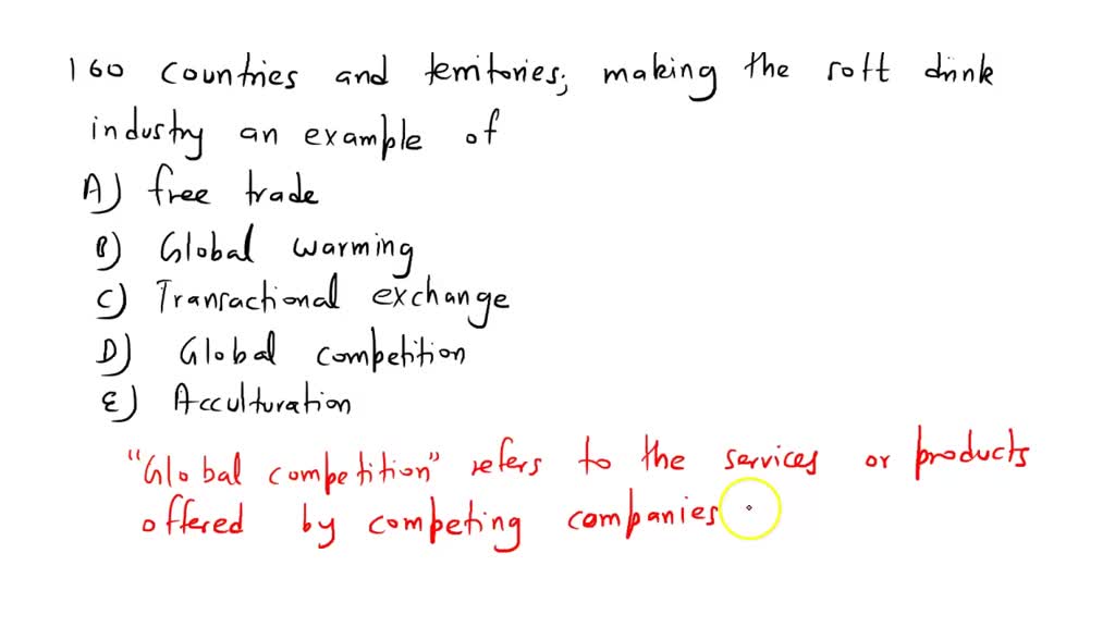 SOLVED: Coca-Cola has operations in all but three nations in the world ...