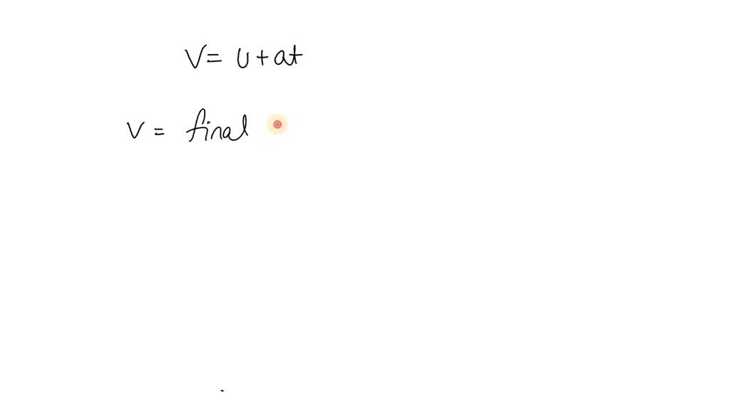 SOLVED: A car accelerates from rest to 20 m/s In 10 seconds. Determine ...
