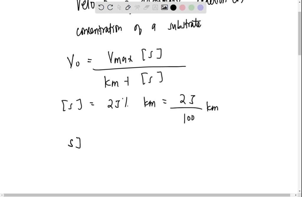 SOLVED For An Enzyme That Follows MM Kinetics What Is The E Km