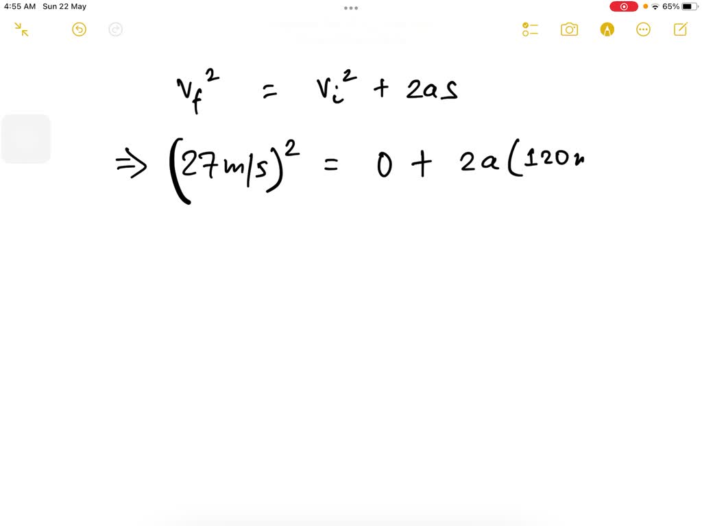 solved-20-a-810-kg-car-accelerates-from-rest-to-27-m-s-in-a-distance