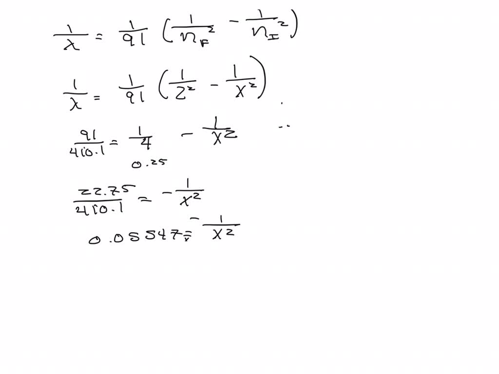SOLVED: Using the Bohr model of the hydrogen atom, identify the orbits ...