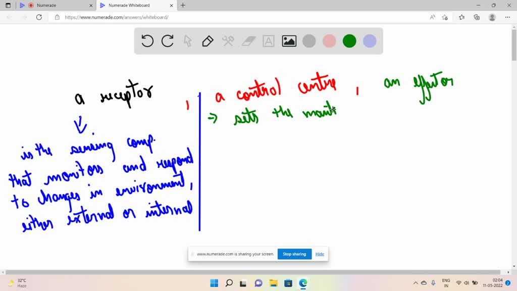 SOLVED Describe The Major Components Of A Homeostatic Control System 6 
