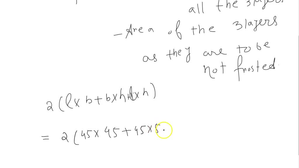 SOLVED: You are baking a two-layer round cake. The total volume of the ...