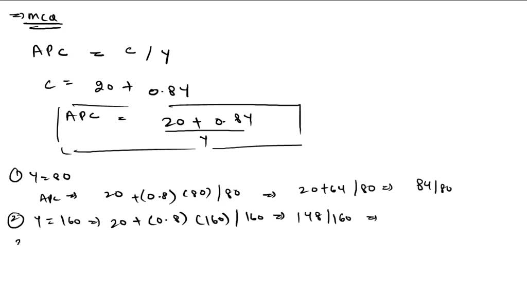 The equation C = 35 +.75Y, where C is consumption and Y is disposable ...